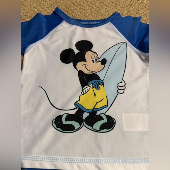 Disney | Swim | Nwt Disney Mickey Mouse Rash Guard Size 824 Months ...